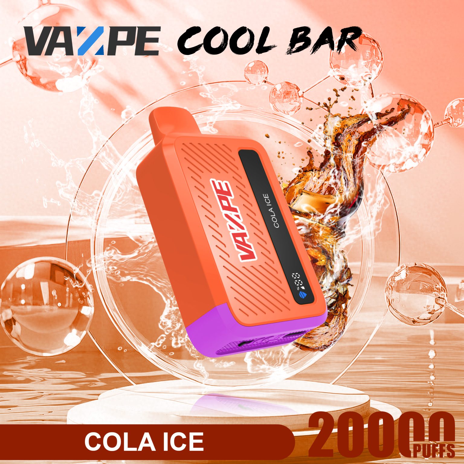 VAZPE Cool Bar 20000 Puffs Disposable Vape - Cola Ice - VAZPE